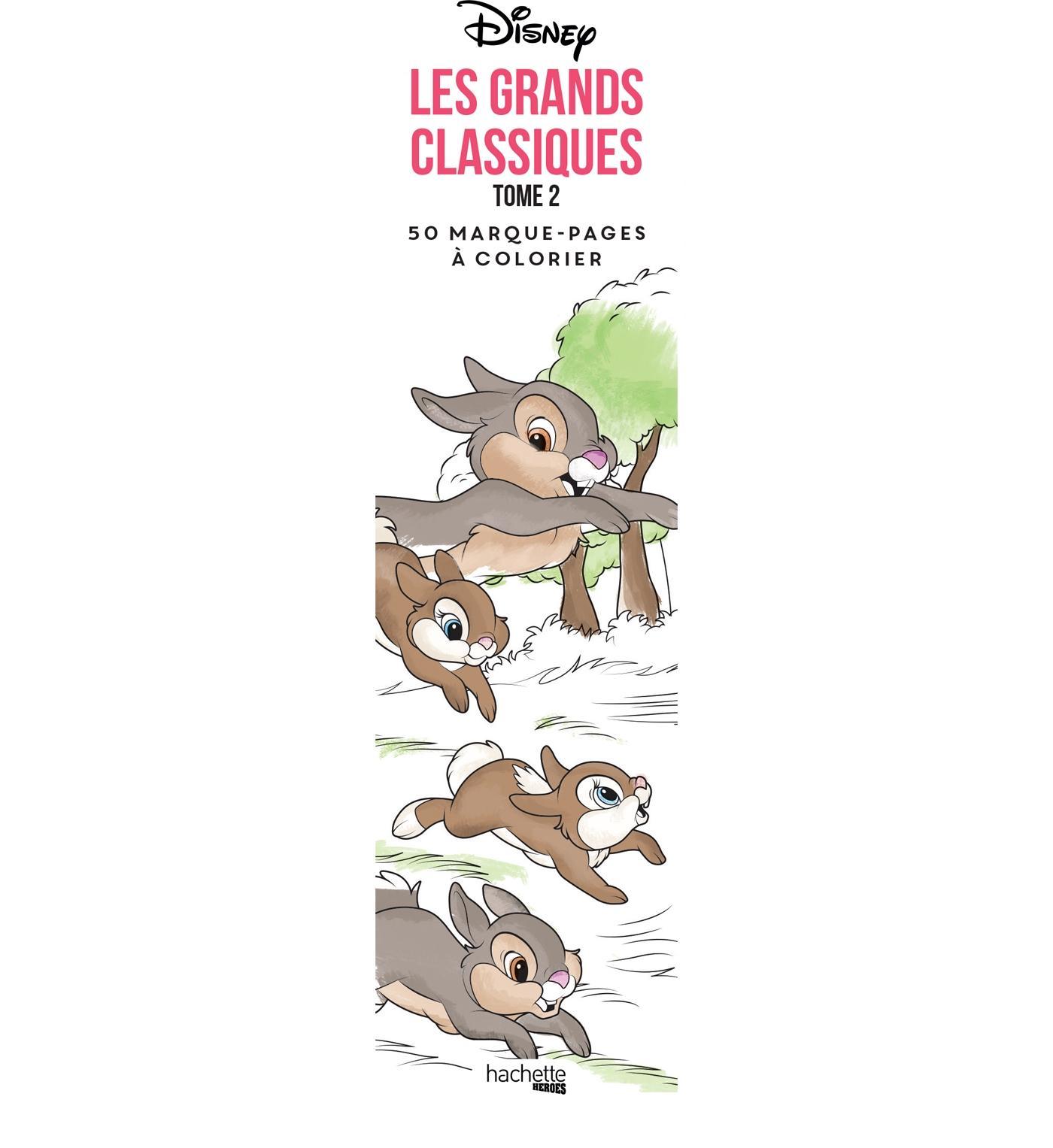 Marque-pages Disney Les Grands classiques Tome 2 - 50 marque-pages à ...